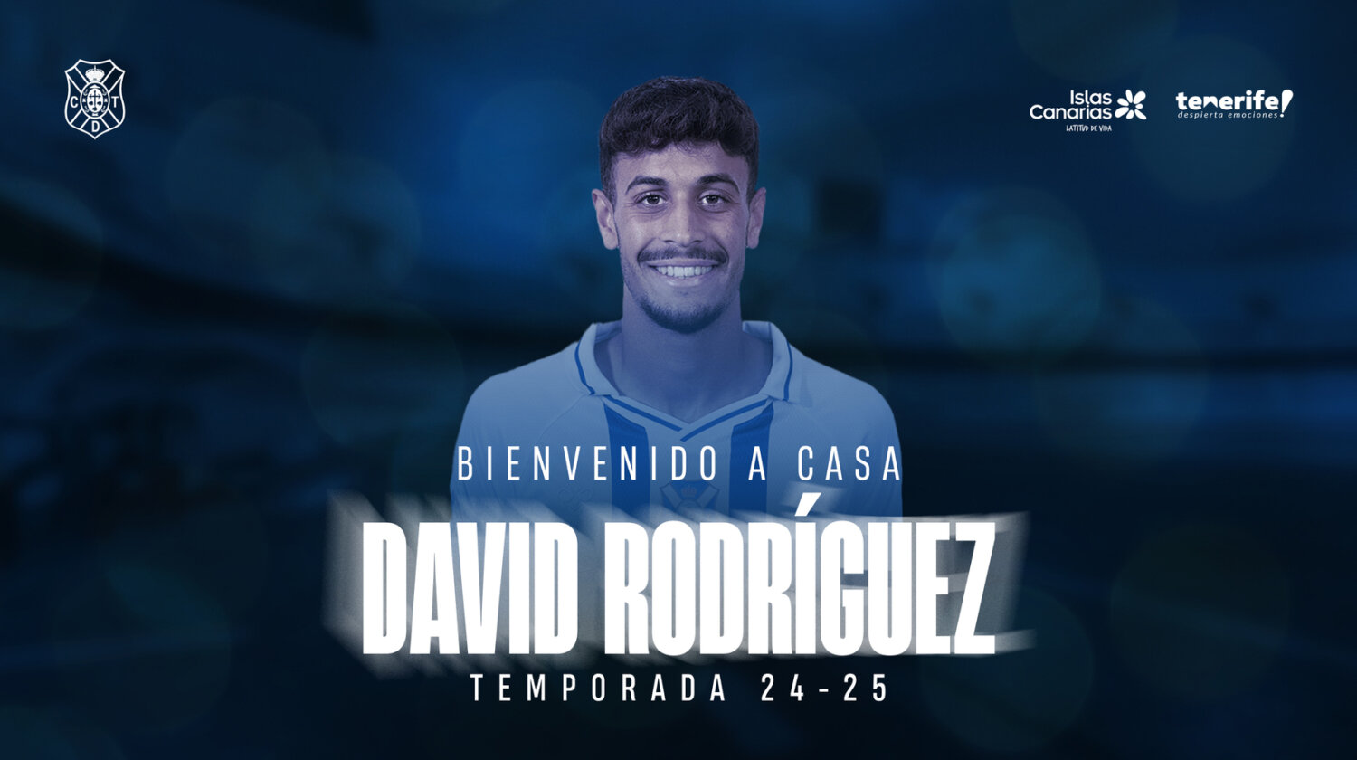 El CD Tenerife confirma a canterano David Rodríguez