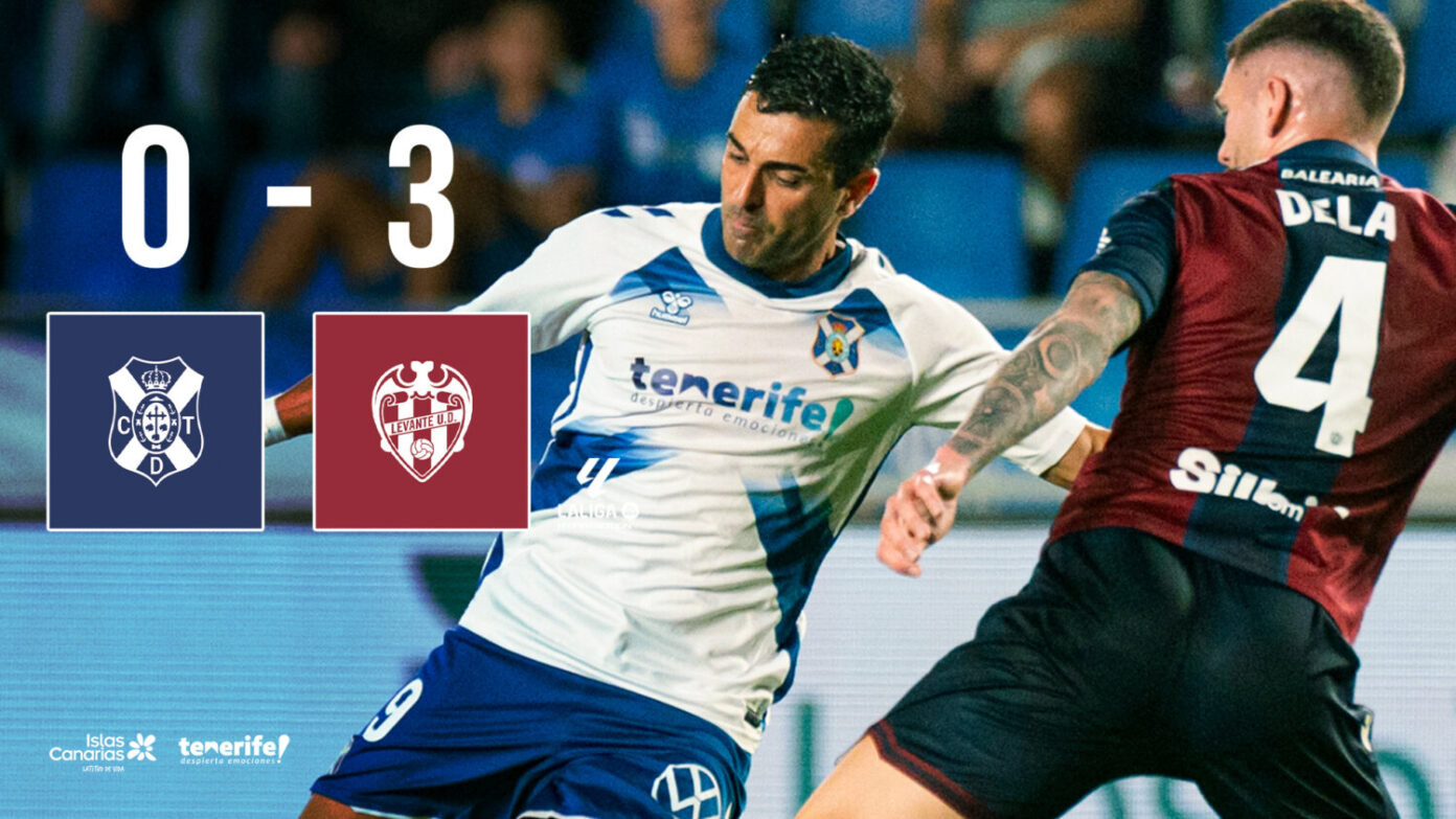0-3. El CD Tenerife no consigue superar al Levante